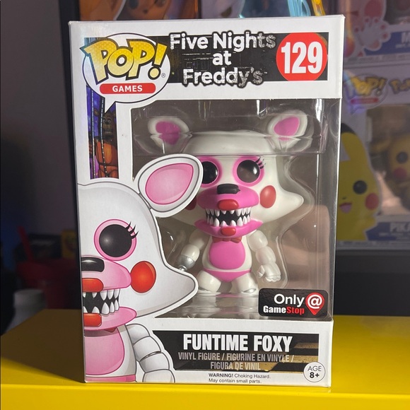 Funko | Toys | Funko Funtime Foxy Figure Pink And White | Poshmark